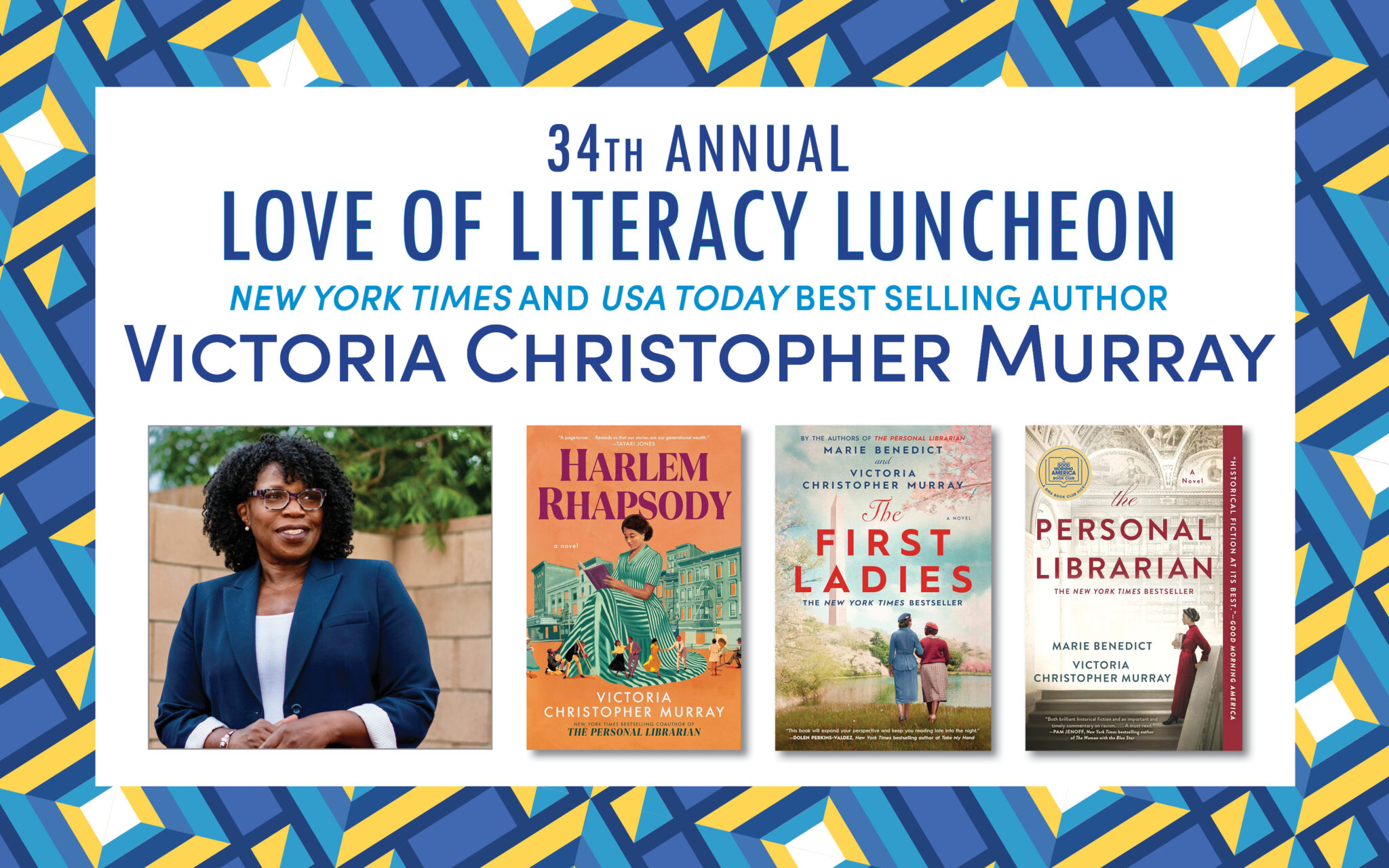 Victoria Christopher Murray to Speak at 2025 Love of Literacy Luncheon ...